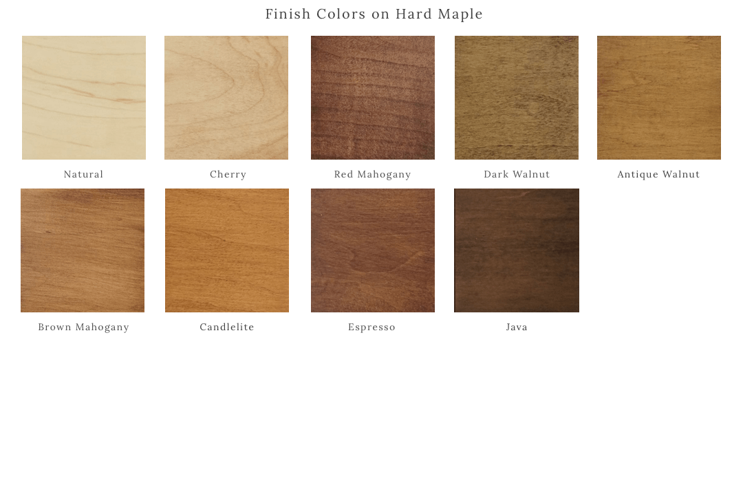 Woods & Finishes - Poplar Street Woodworks